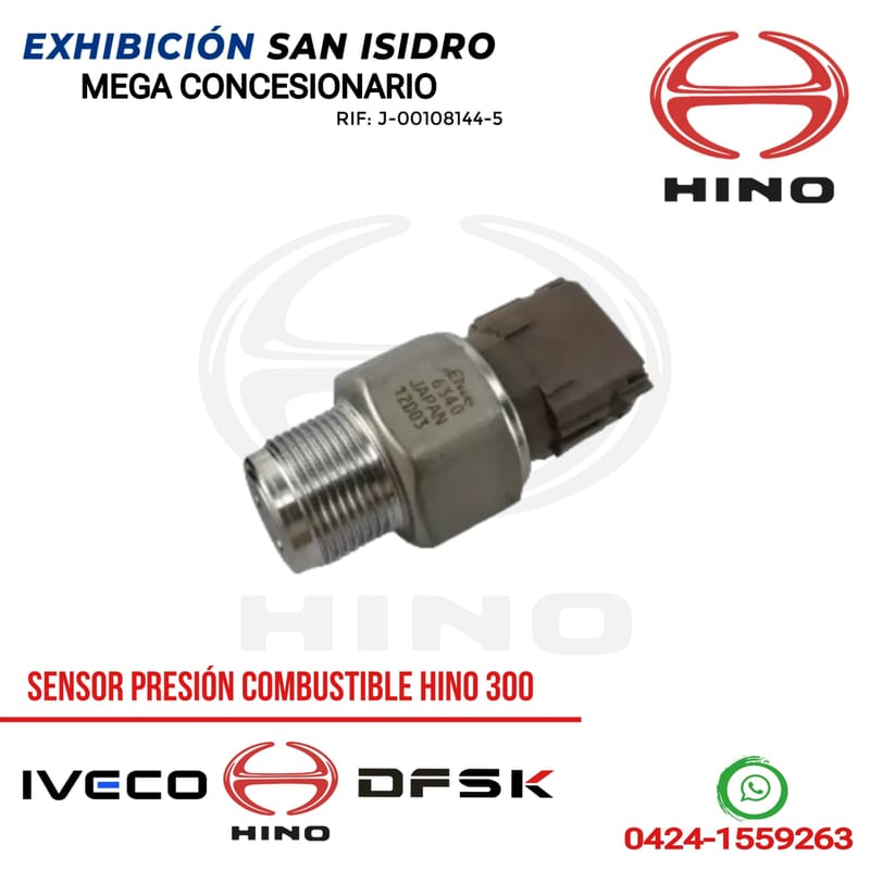 SENSOR PRESION DE COMBUSTIBLE HINO 300