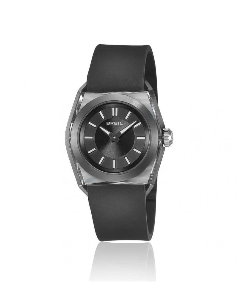 Black Rubber Strap Watch - The Cosmic Collection