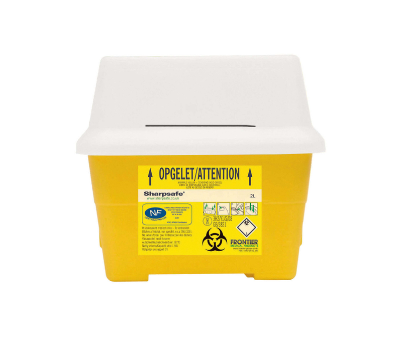 Collecteur de dechets médicaux sharpsafe 2L - Médical Azur