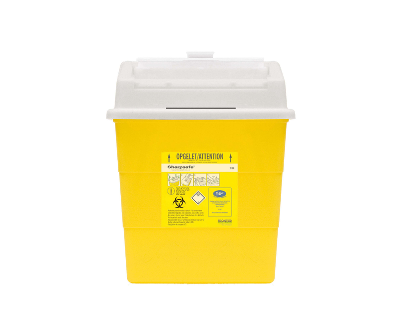 Collecteur de dechets médicaux sharpsafe 13L - Médical Azur