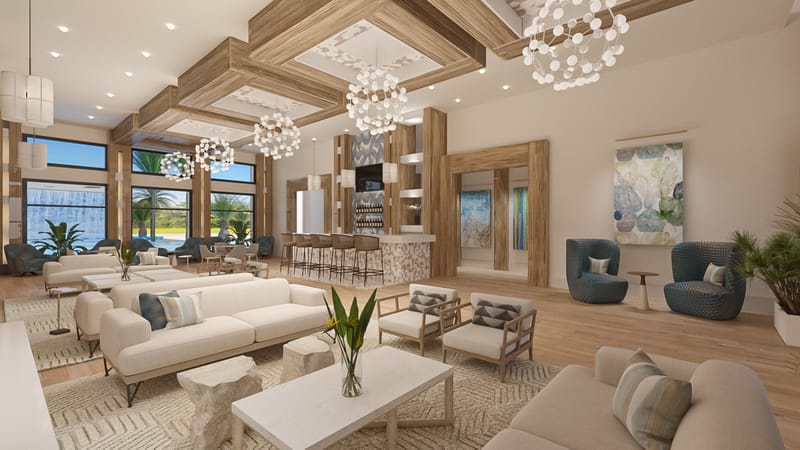 Community Clubhouse Interior Design and Rendering - Designer Access