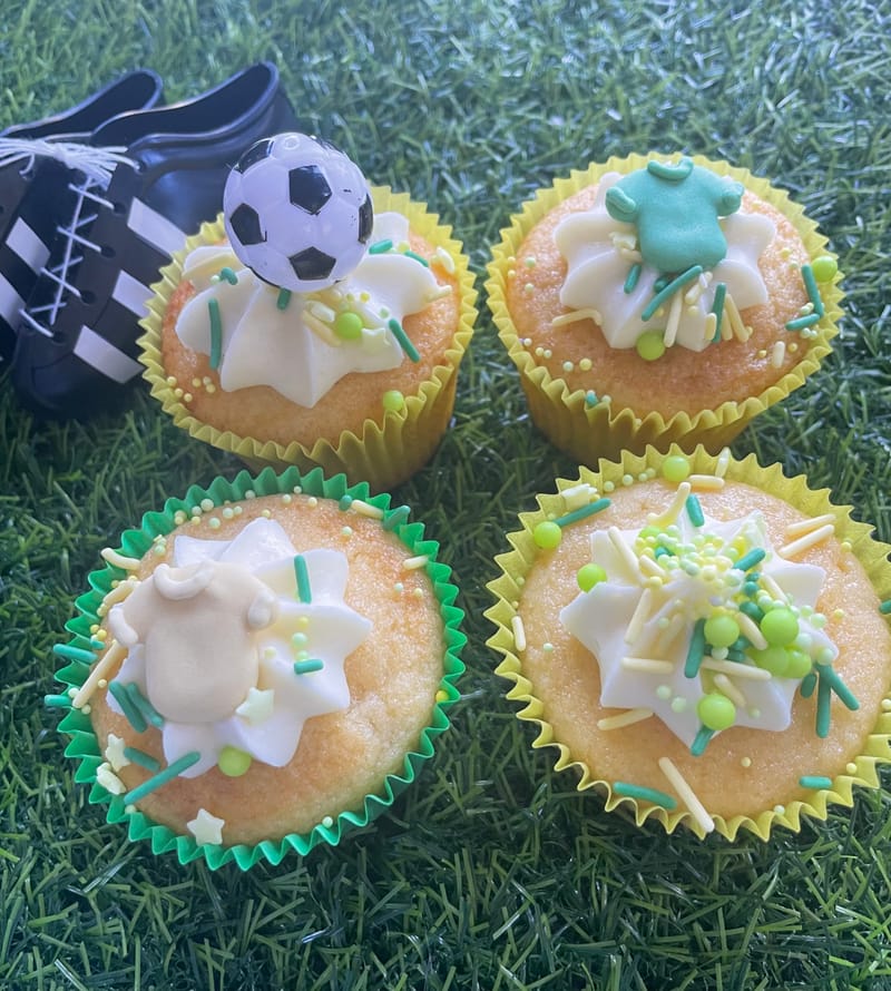 Plastic Soccer Football Boots Cake Topper - Sugar Craft by Rosie