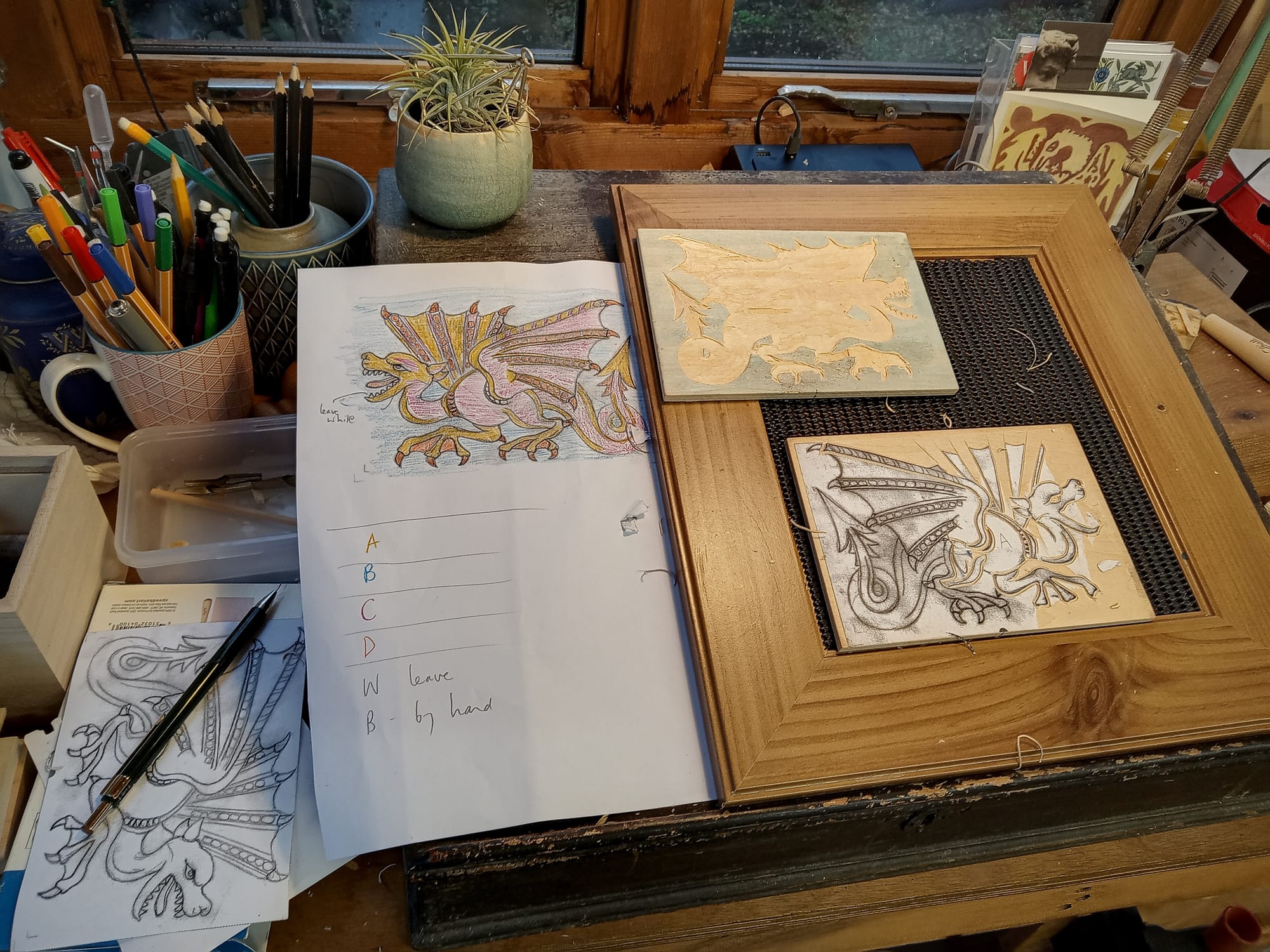 Wood Block Printing - Judith Letchford Woodcarver