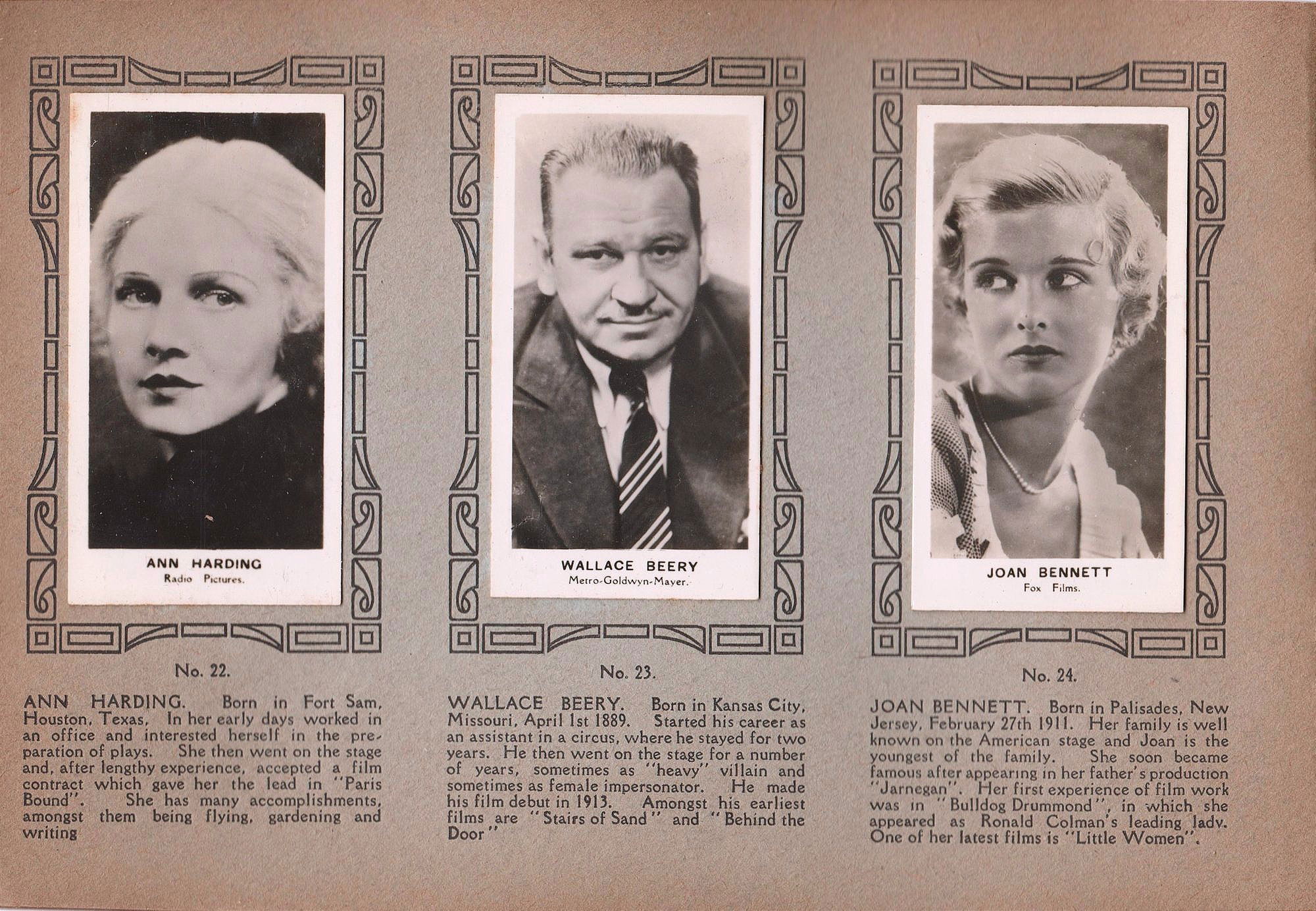 Cinema Cigarette Cards Albums - A Journey Through Cinematic Art