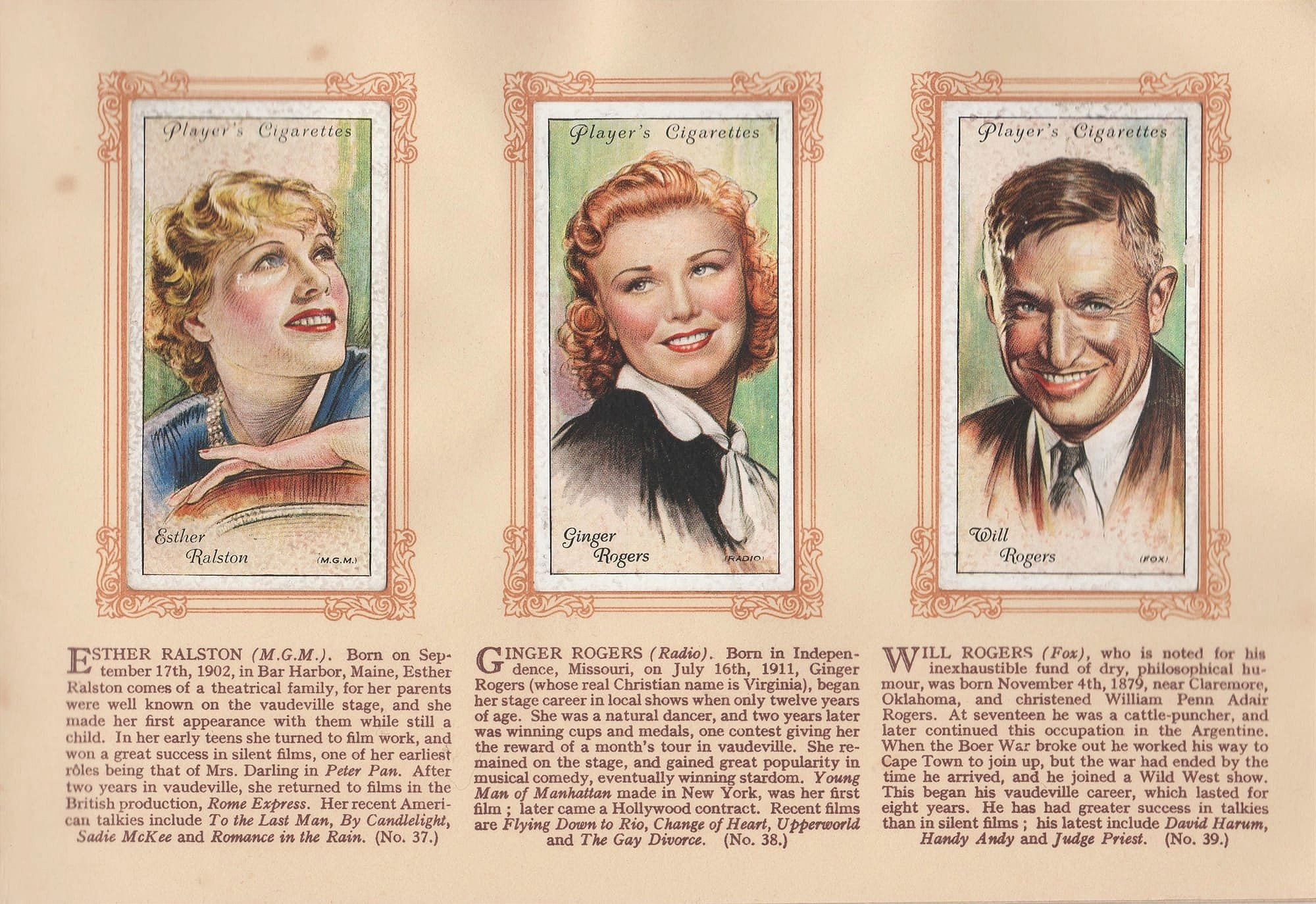 Cinema Cigarette Cards Albums - A Journey Through Cinematic Art