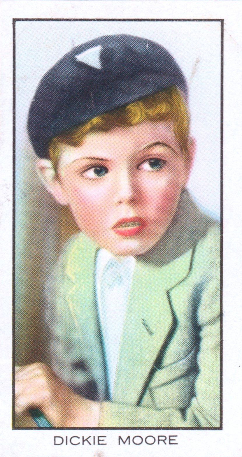 DICKIE MOORE - CINEMA & CIGARETTE CARDS