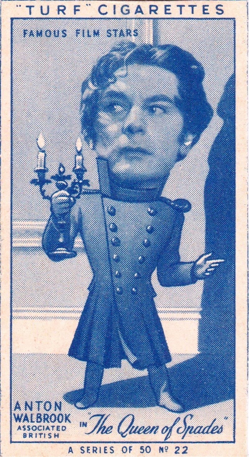 ANTON WALBROOK, IN THE QUEEN OF SPADES - CINEMA & CIGARETTE CARDS