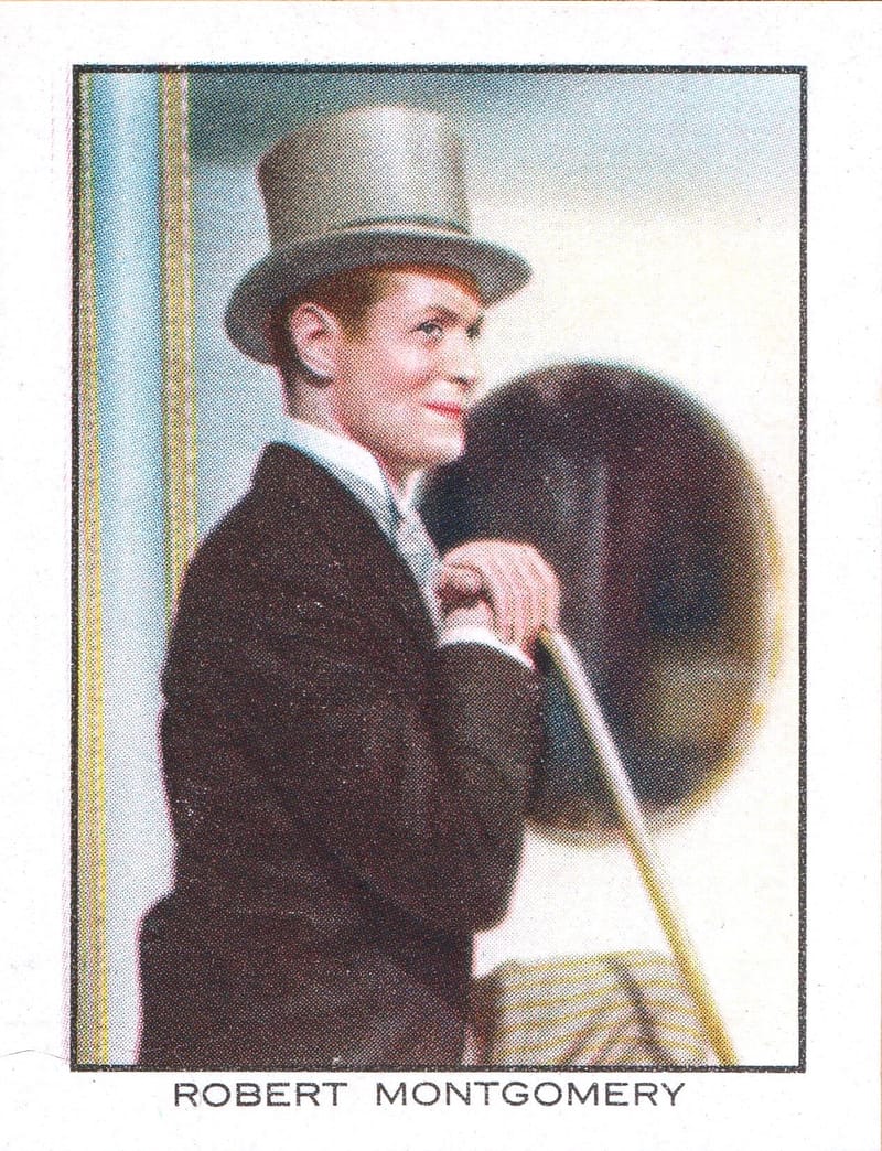 ROBERT MONTGOMERY - CINEMA & CIGARETTE CARDS