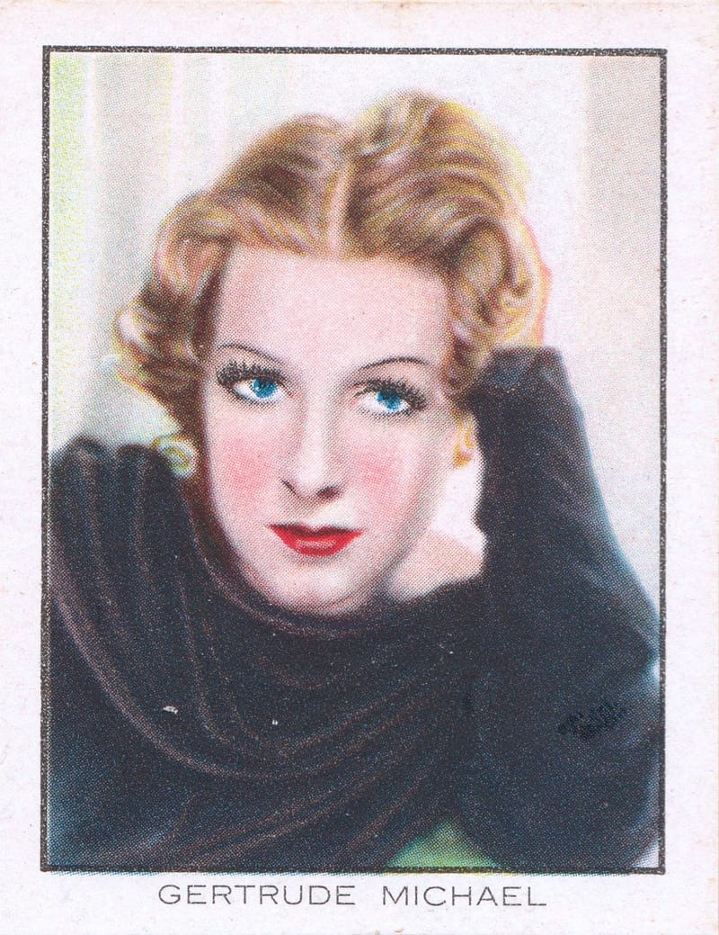 GERTRUDE MICHAEL - CINEMA & CIGARETTE CARDS