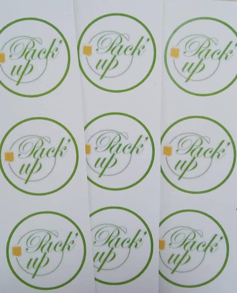 Stickers personnalisés sur cotation (fond blanc) - Pack'up