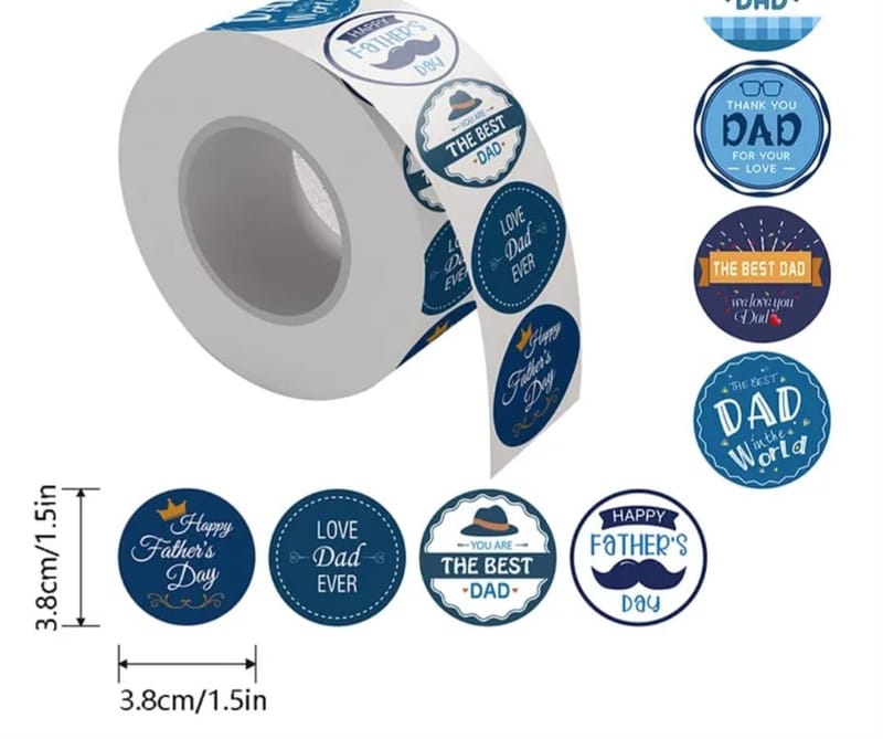 Stickers mixtes bonne fête papa BFP - Pack'up