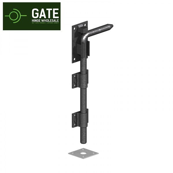 18" Black Drop Bolt / Gate Locks and Bolts / Buy Online / Wholesale