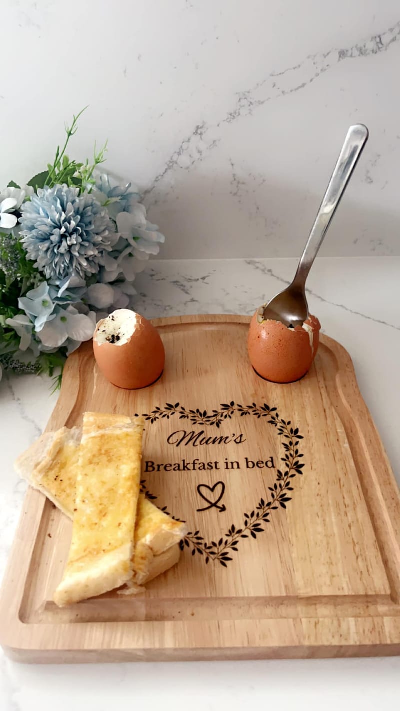 Stitch Dippy Eggs and Soldiers breakfast Board
