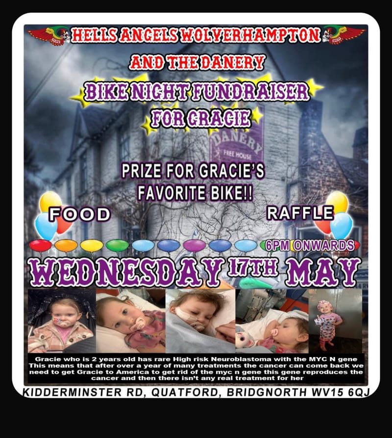 Hells Angels Event at the Danery - The Gracie Tudor Foundation # ...