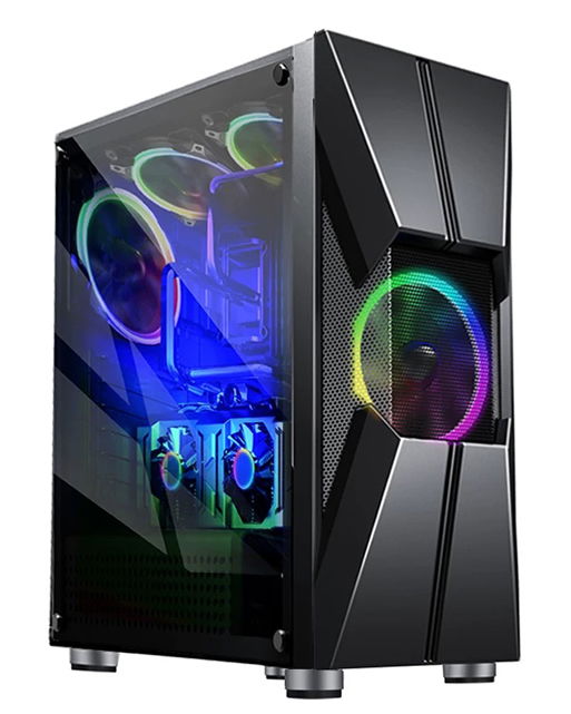 Black Alien Gaming case - HellCracks