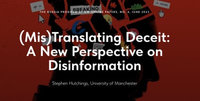 (Mis)Translating Deceit - (Mis)Translating Deceit: Disinformation as a ...