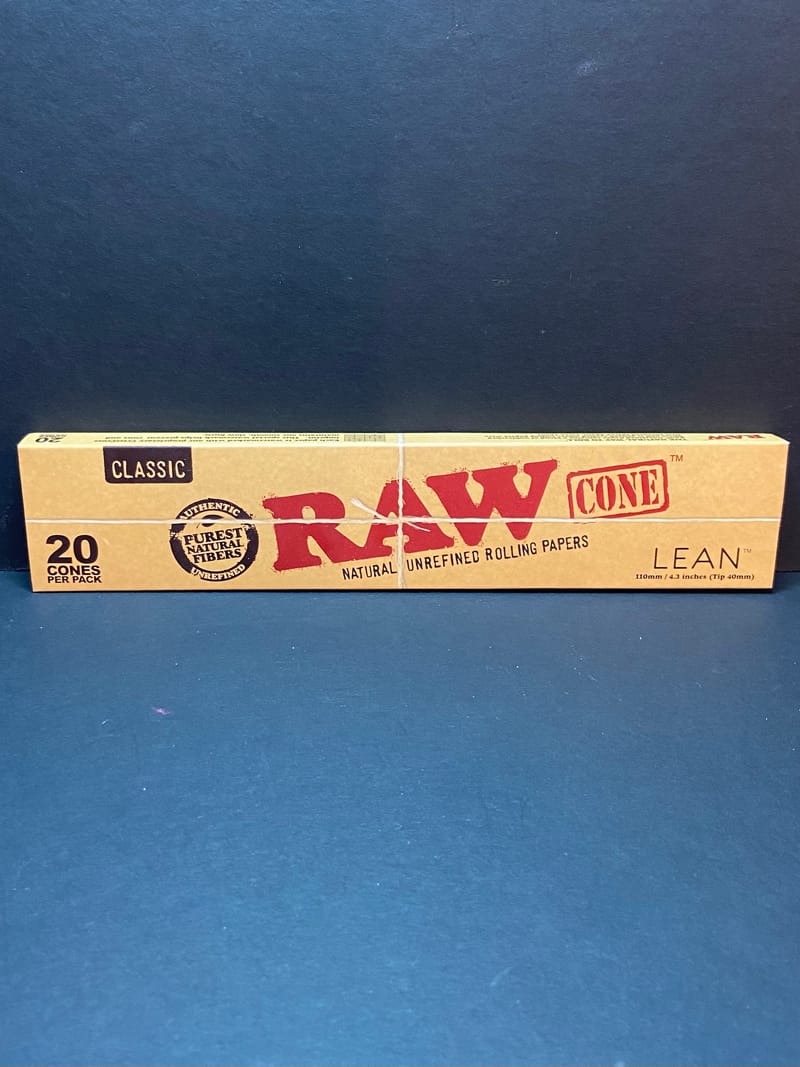 Raw Classic Lean Pre-Rolled Cones. (20 count) - Shockers Glass Studio