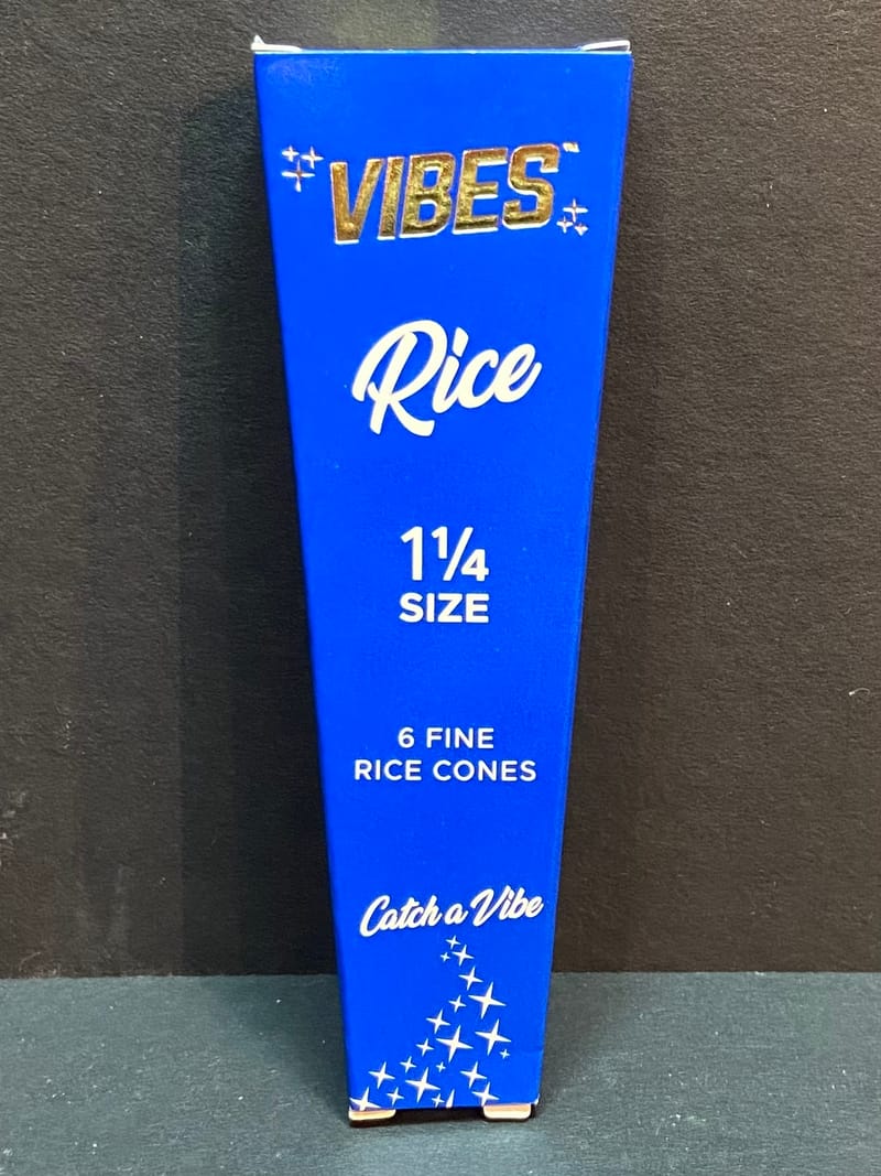 Vibes Rice 1 1/4” Pre-Rolled Cones. (6 pack) - Shockers Glass Studio