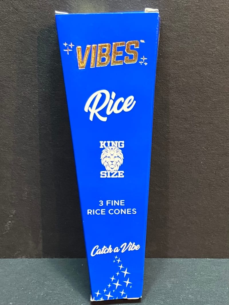 Vibes King Size Rice Pre-Rolled Cones. (3 pack) - Shockers Glass Studio