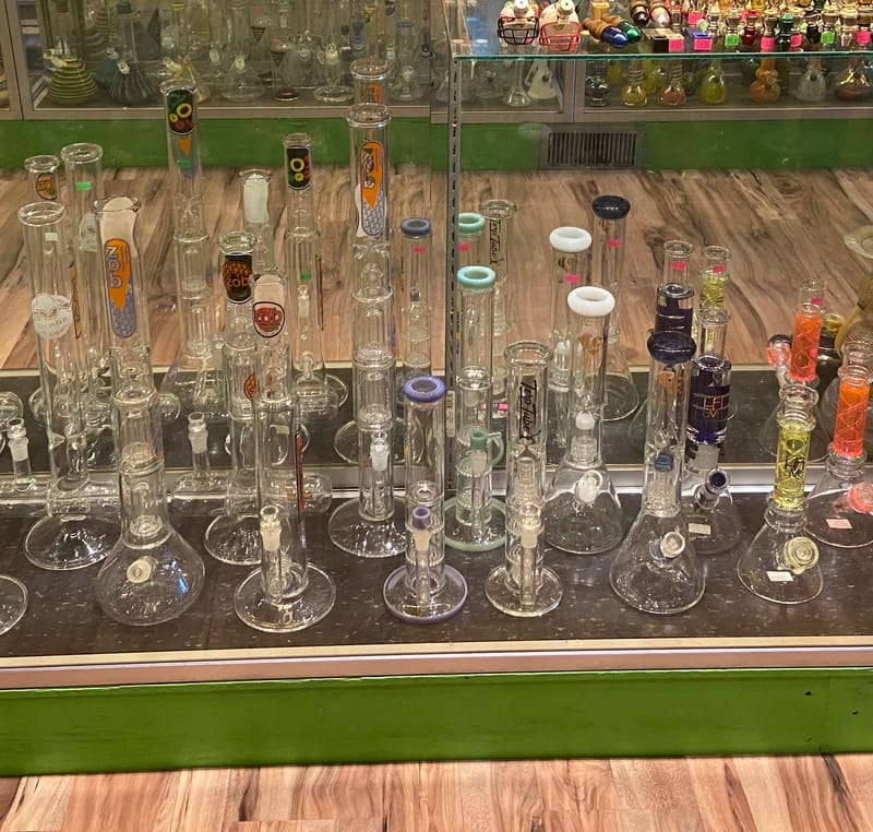 Green Bear Glass Bongs - Shockers Glass Studio