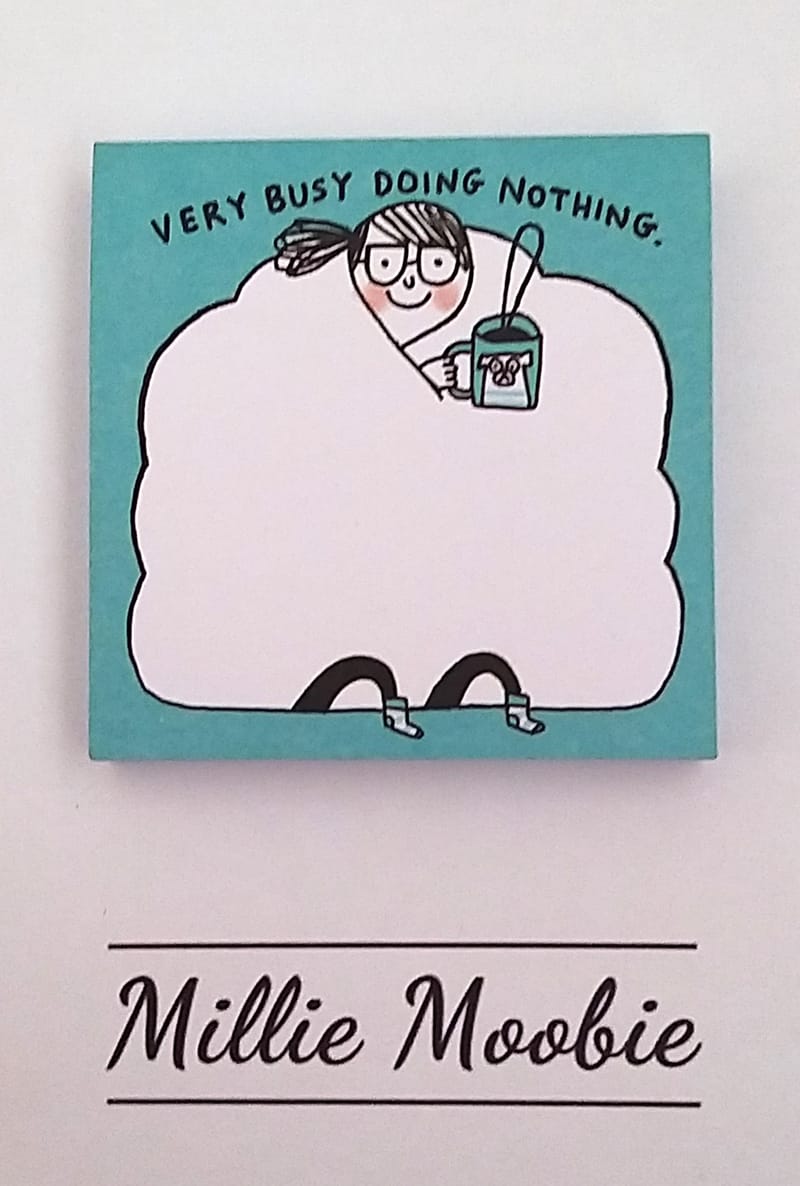 Busy doing nothing sticky notes