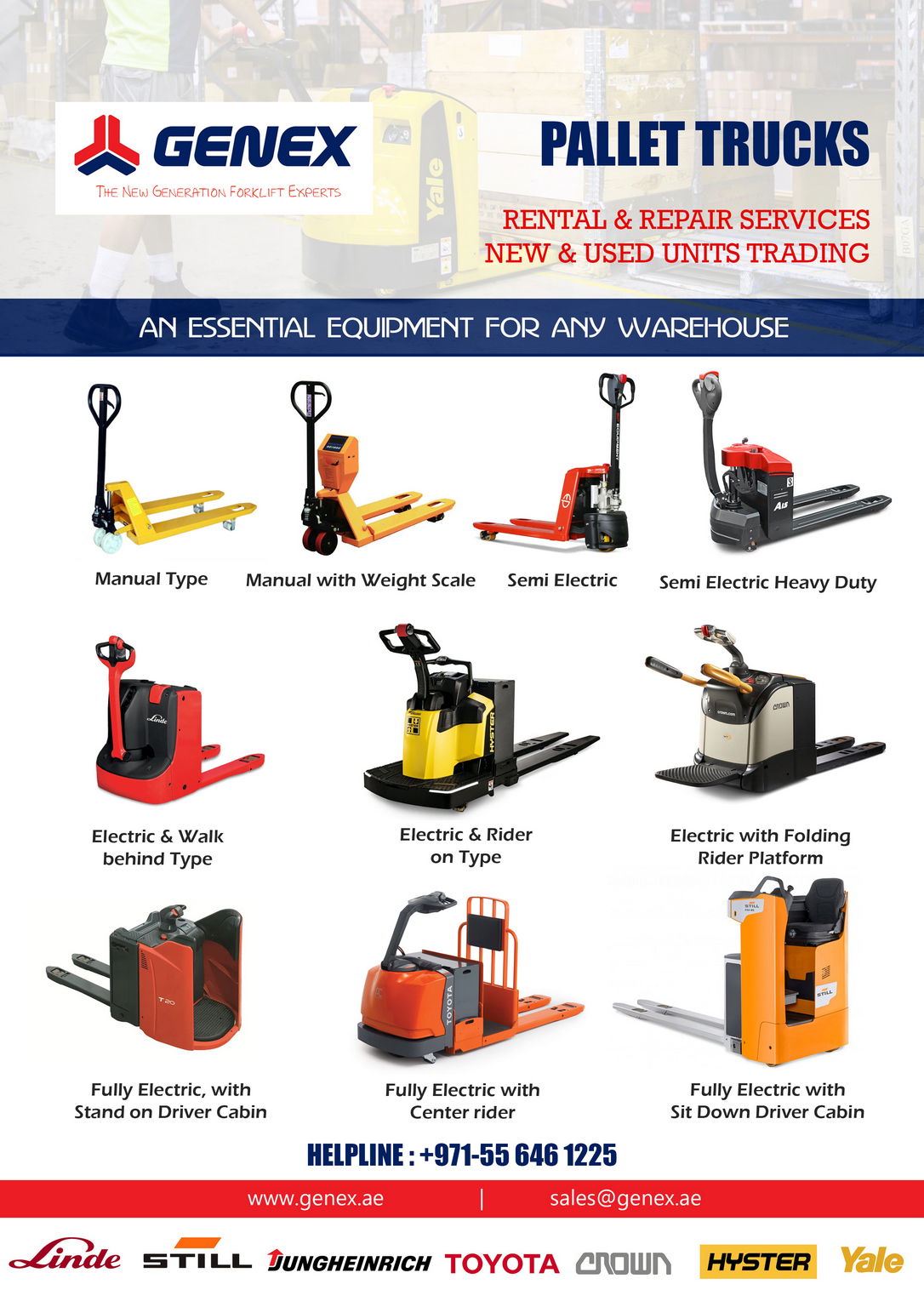 GENEX.AE-Total Solutions for All Electric and Diesel Forklifts in UAE
