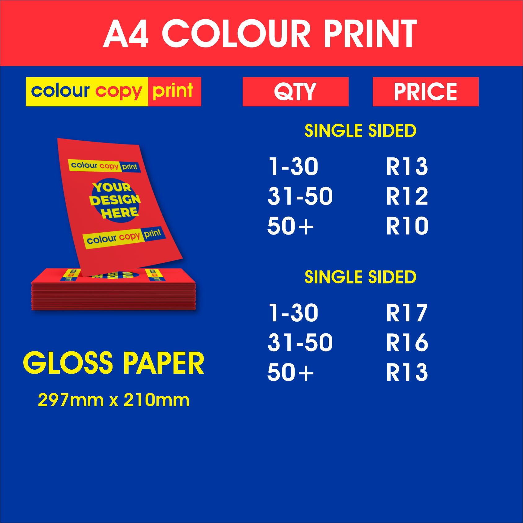 Colour Copy Print - PRINT & DESIGN