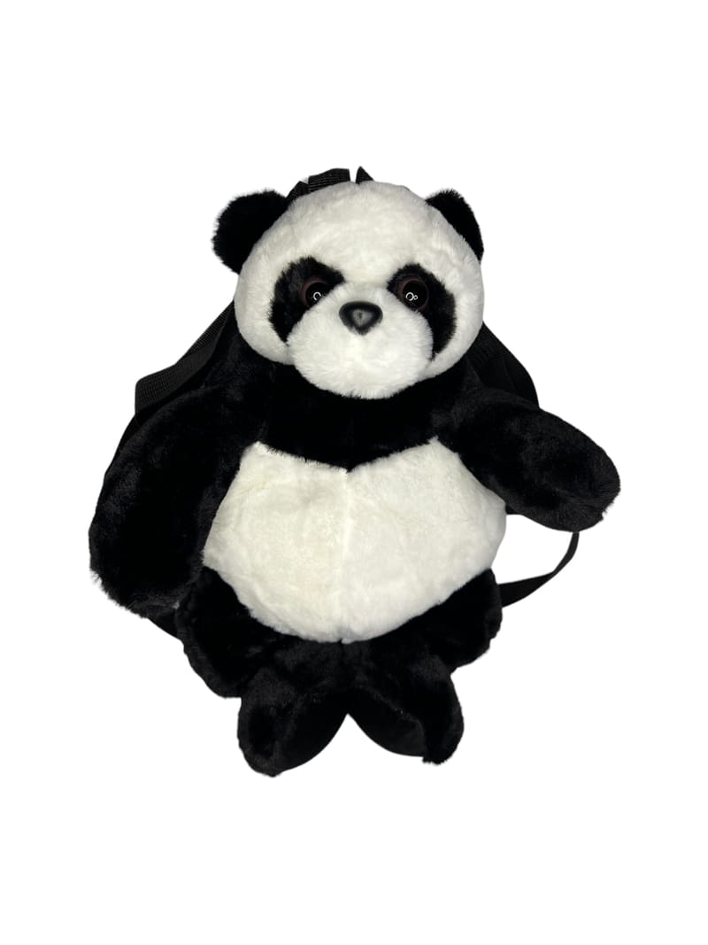 Ghiozdan pluș urs panda mare - ACCESORII CASCA MOTO