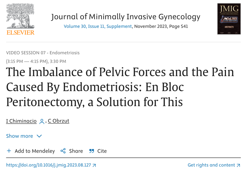 The Imbalance of Pelvic Forces and the Pain Caused By Endometriosis: En ...