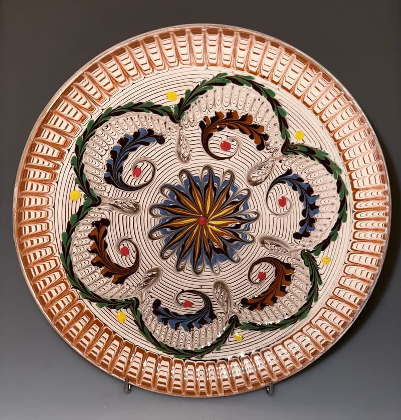 Horezu Pottery Plates by Maria Stefanescu