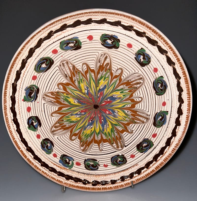 Horezu Pottery Plates by Maria Stefanescu
