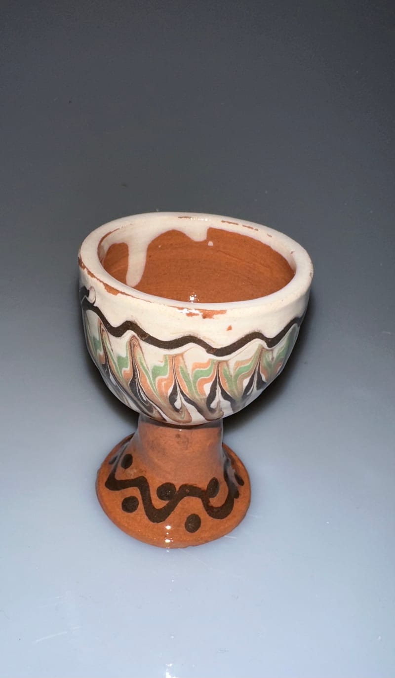Handmade Horezu Pottery Egg Holder by Maria Stefanescu