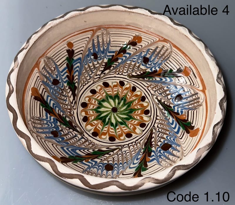Handmade Horezu Pottery Bowls by Maria Stefanescu