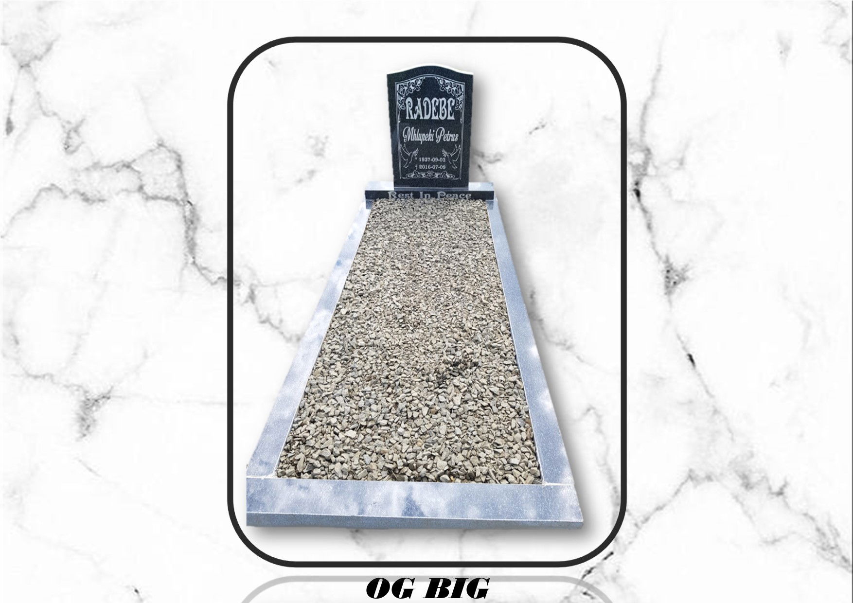 Standard Range Stones - Adult - ACT Tombstone Services Cc