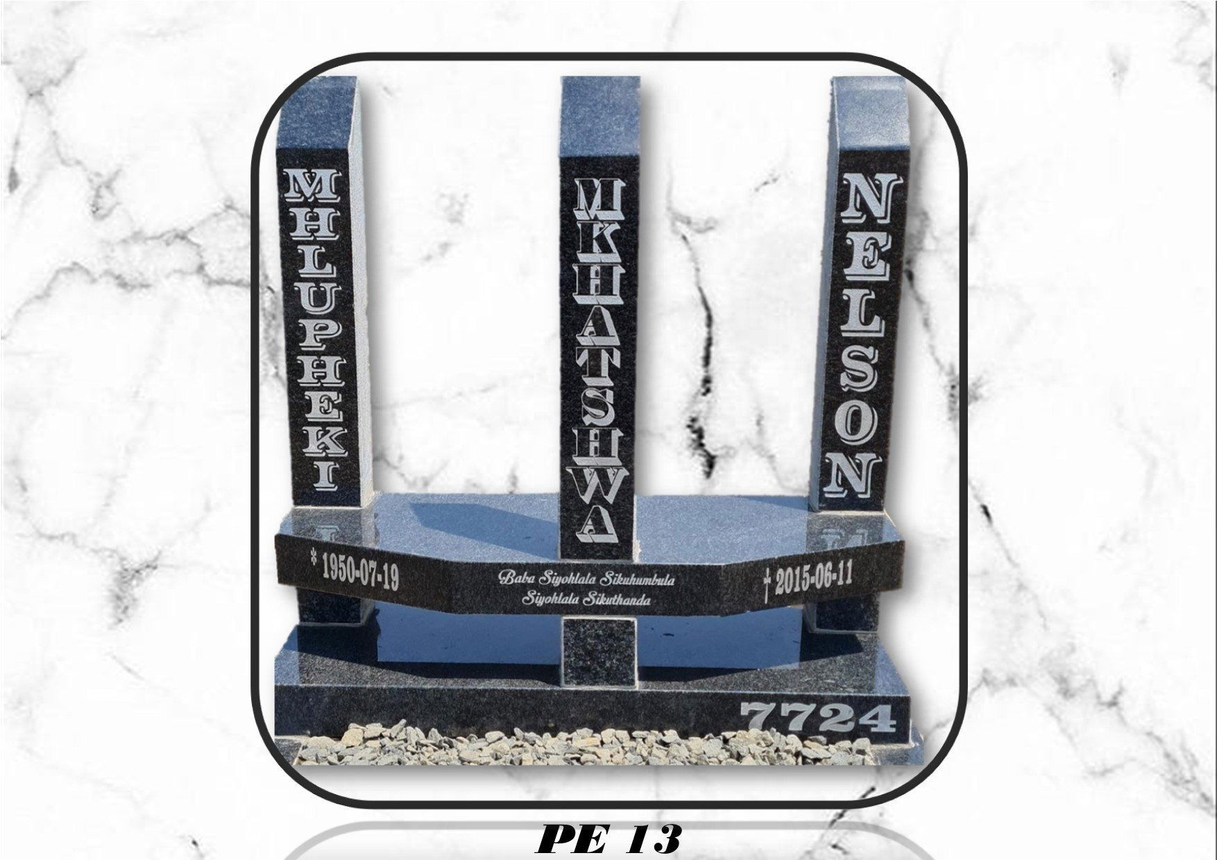 Standard Range Stones - Adult - ACT Tombstone Services Cc