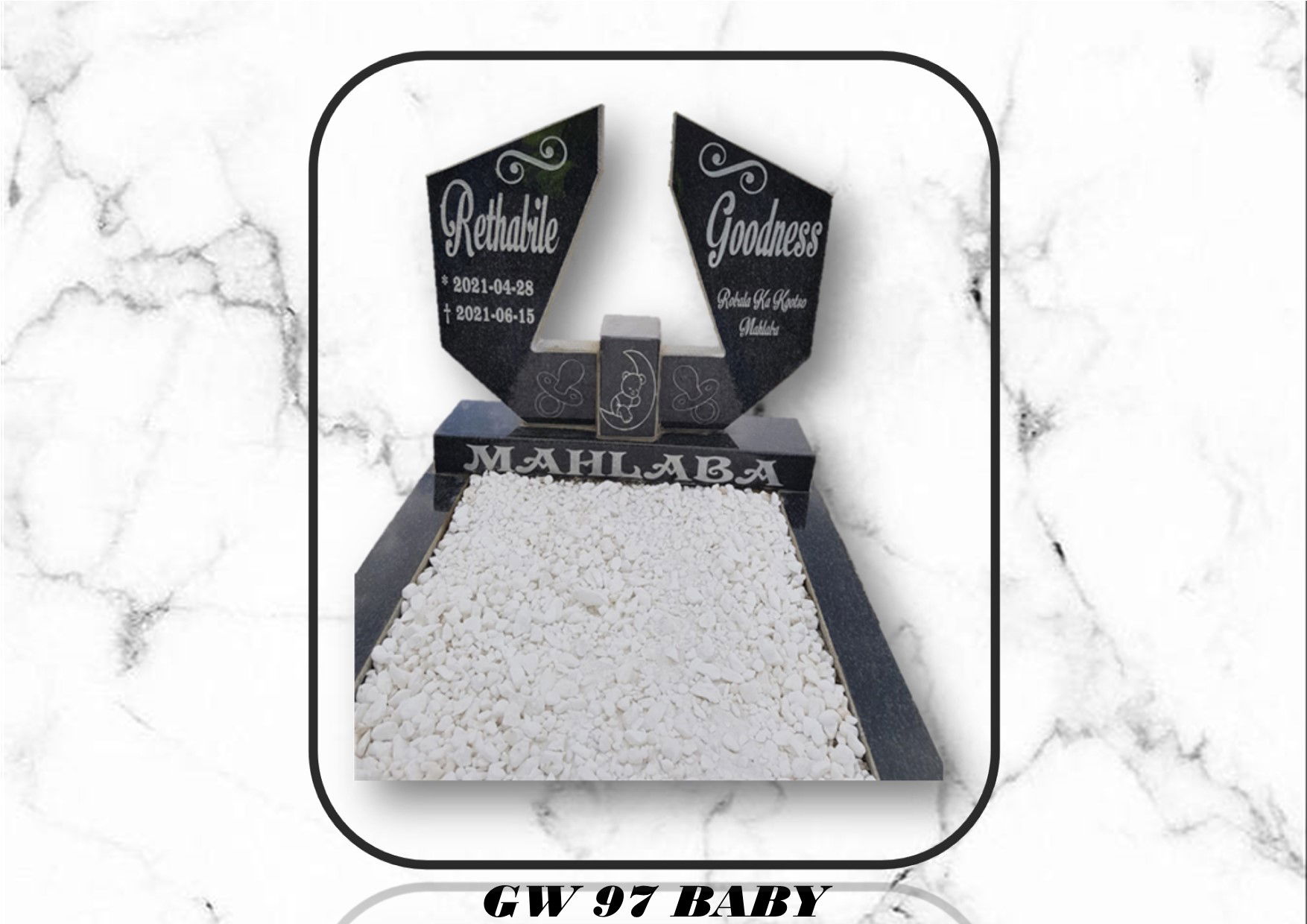 ACT Tombstone Services Cc - Baby Standard Stones