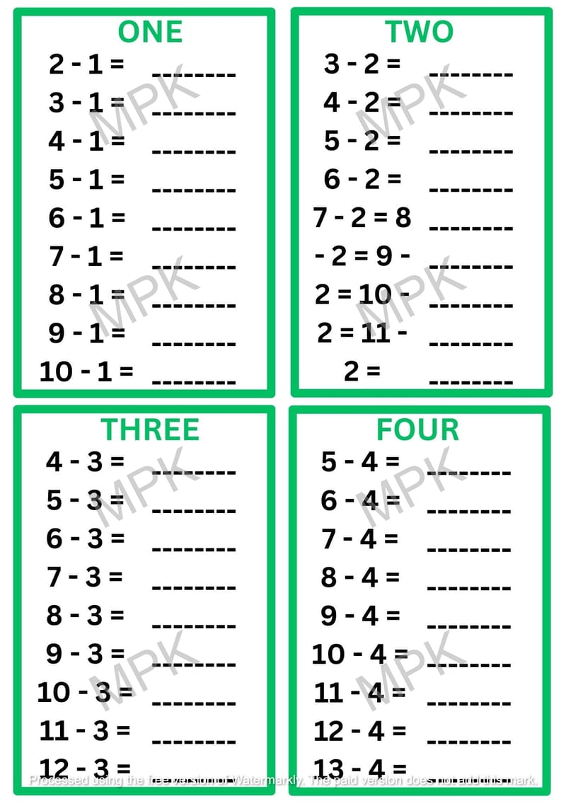 3 Part Counting Cards With Symbol - Montessori Printables Kenya