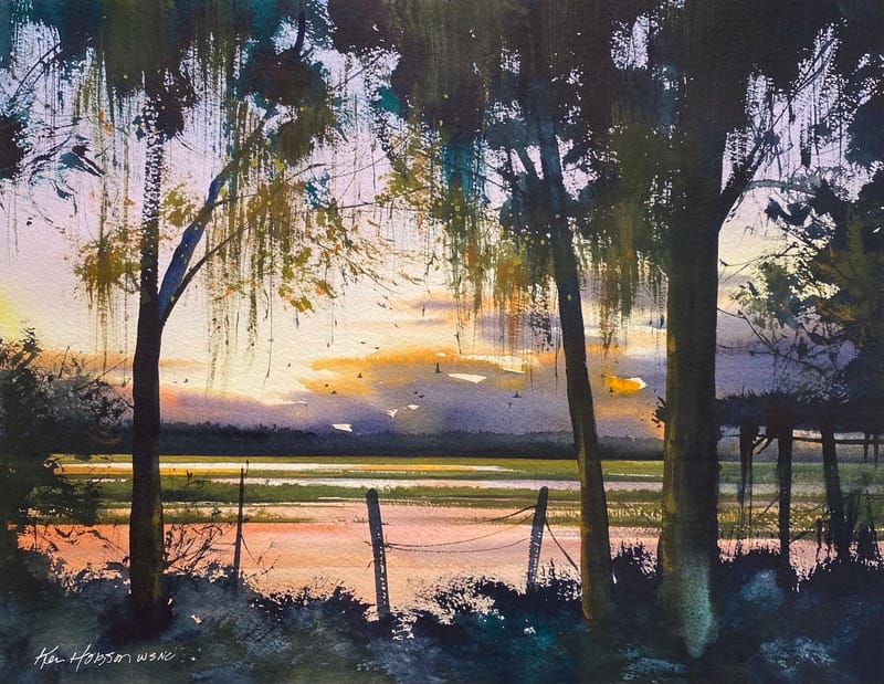 Ken Hobson Art Classes Workshops original watercolor and prints