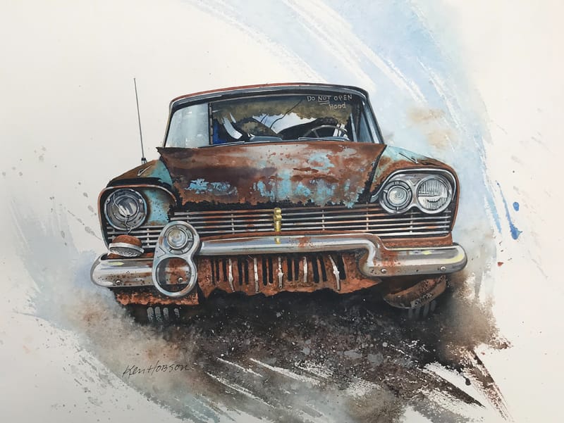 Ken Hobson Art Classes Workshops original watercolor and prints