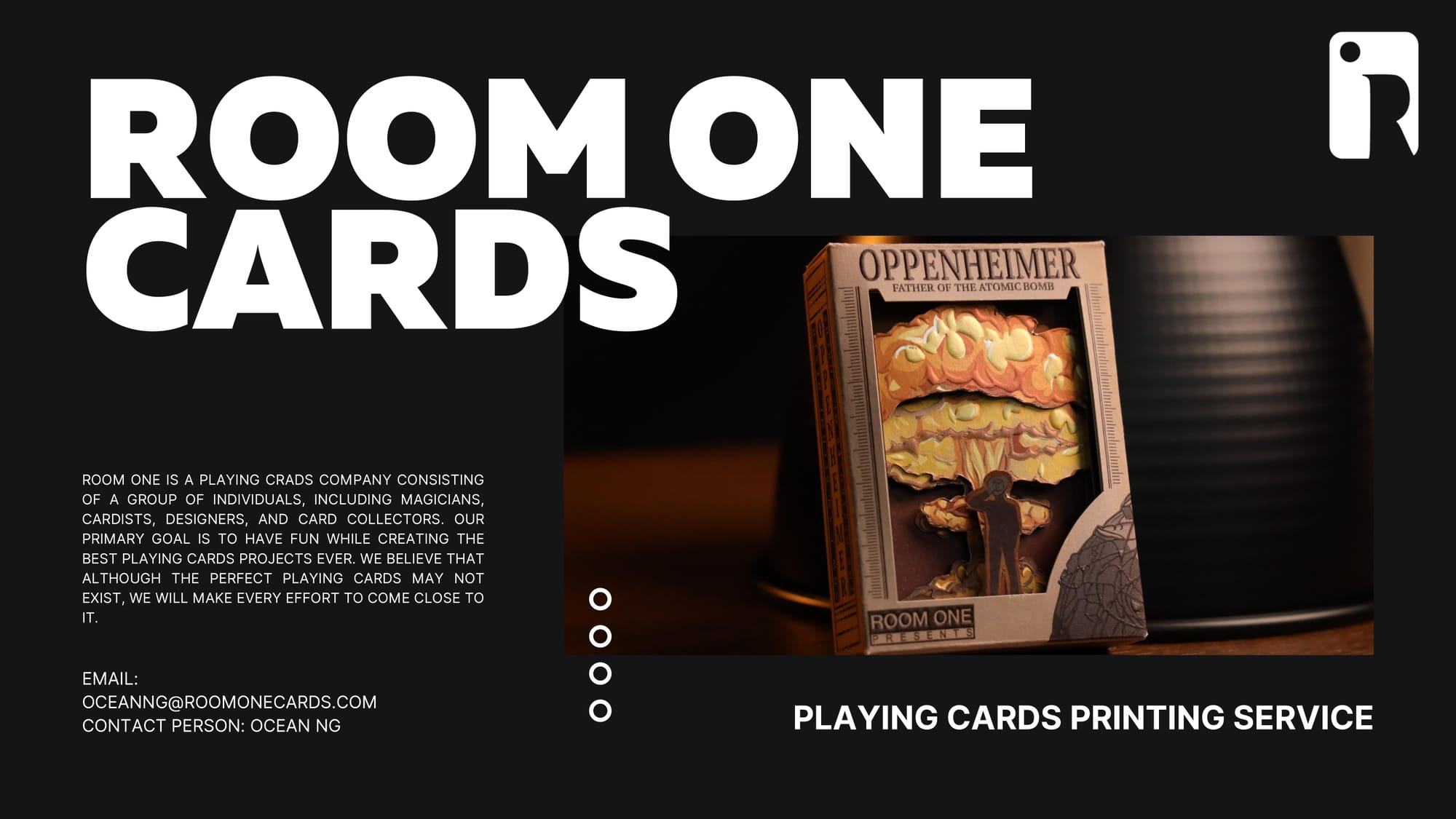 Room One Cards | Playing Cards Company