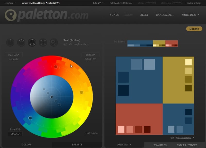 Paletton Colors - Guy Geva