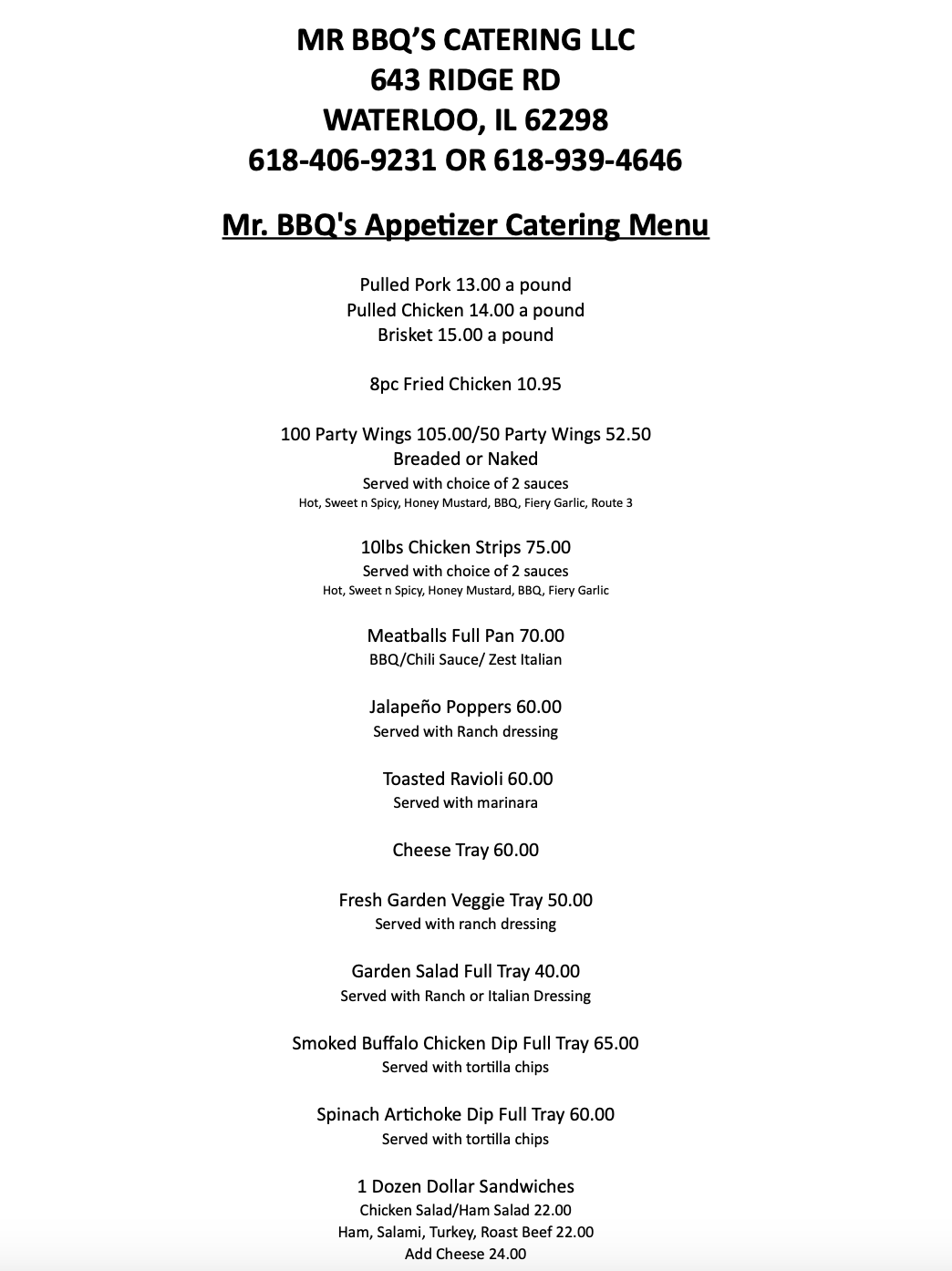 Mr. BBQ's Restaurants and Catering - BBQ Brings Families Together