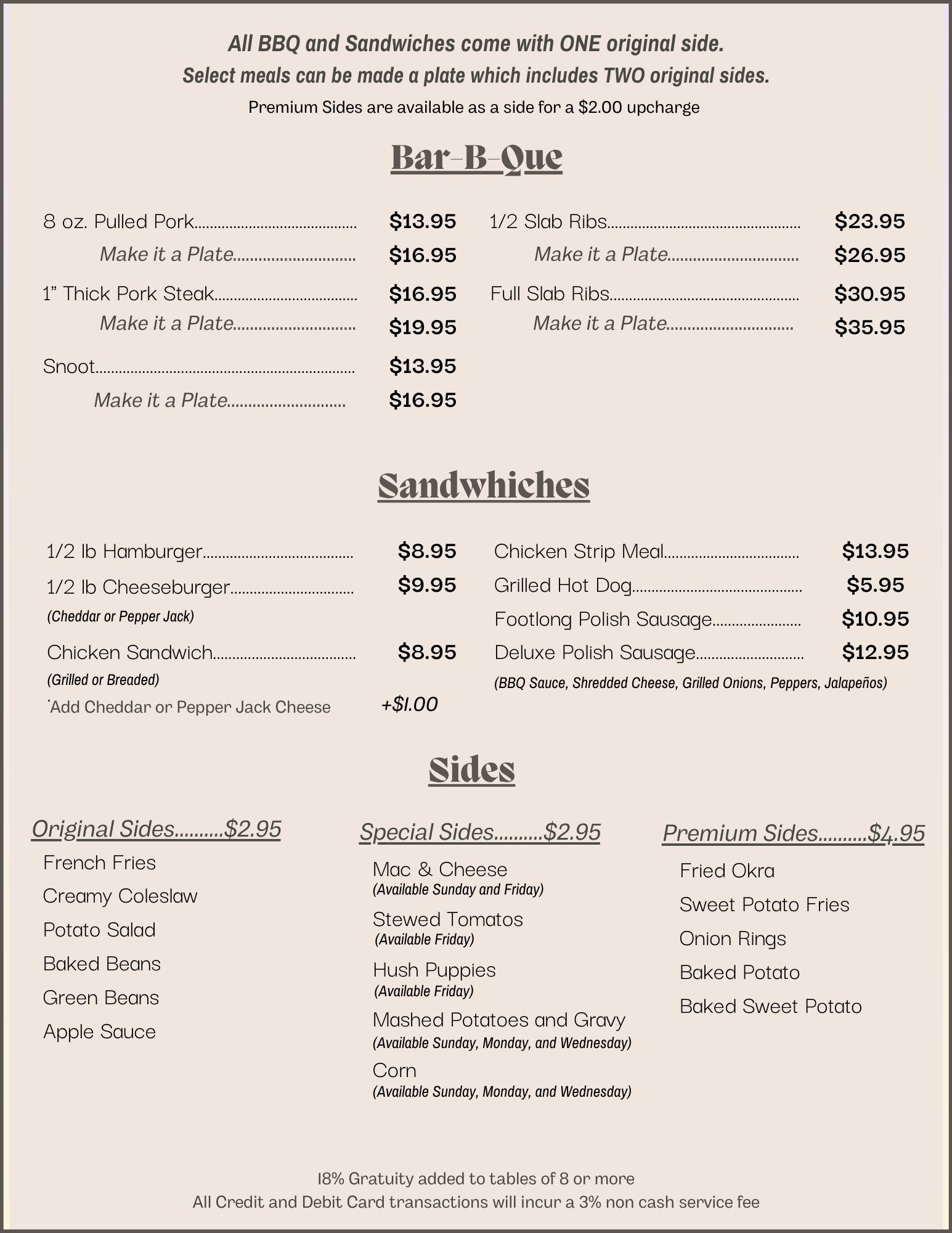Mr. BBQ's Restaurants and Catering - BBQ Brings Families Together