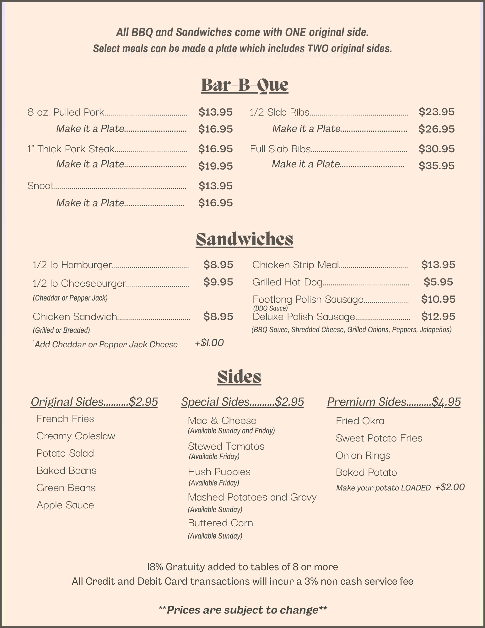 Mr. BBQ's Restaurants and Catering - BBQ Brings Families Together