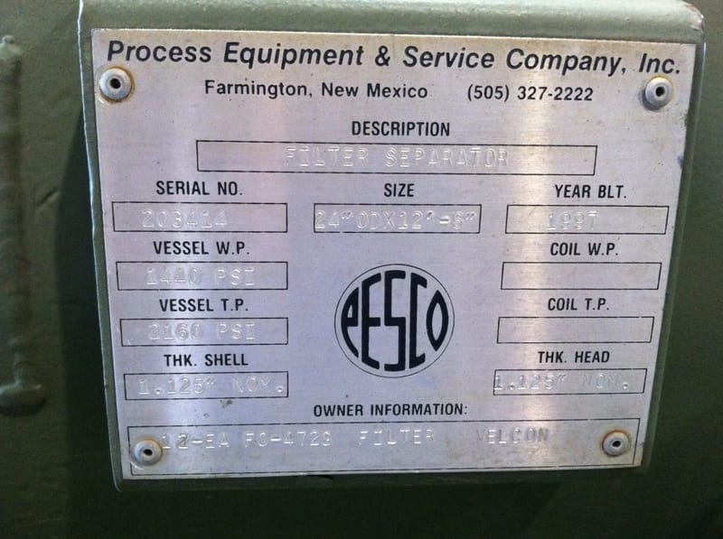 Filter Separators - TIGER INDUSTRIES INC