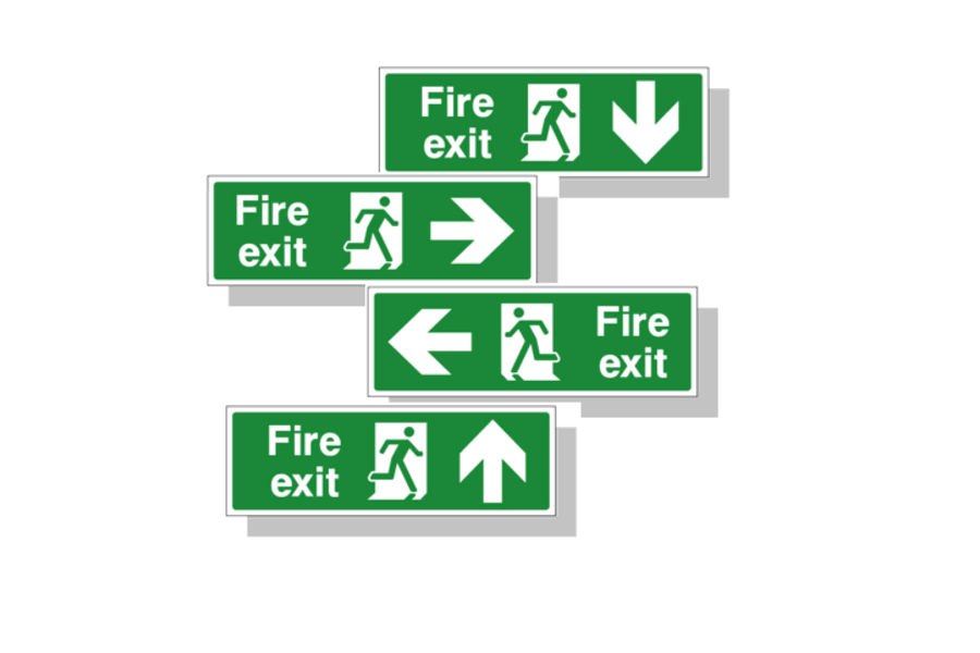 Fire Exit Signs - Fire Escape Signs - Fire Safety Sign Survey - Oxford