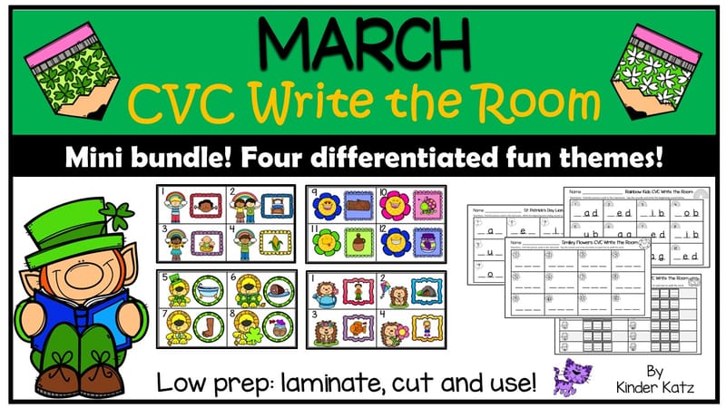 March CVC Write the Room - Teaching Crafty