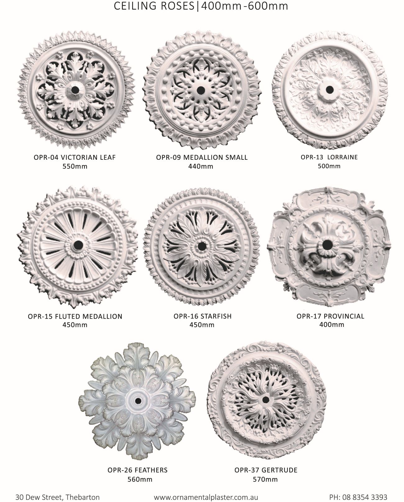 Ceiling Roses - Ornamental