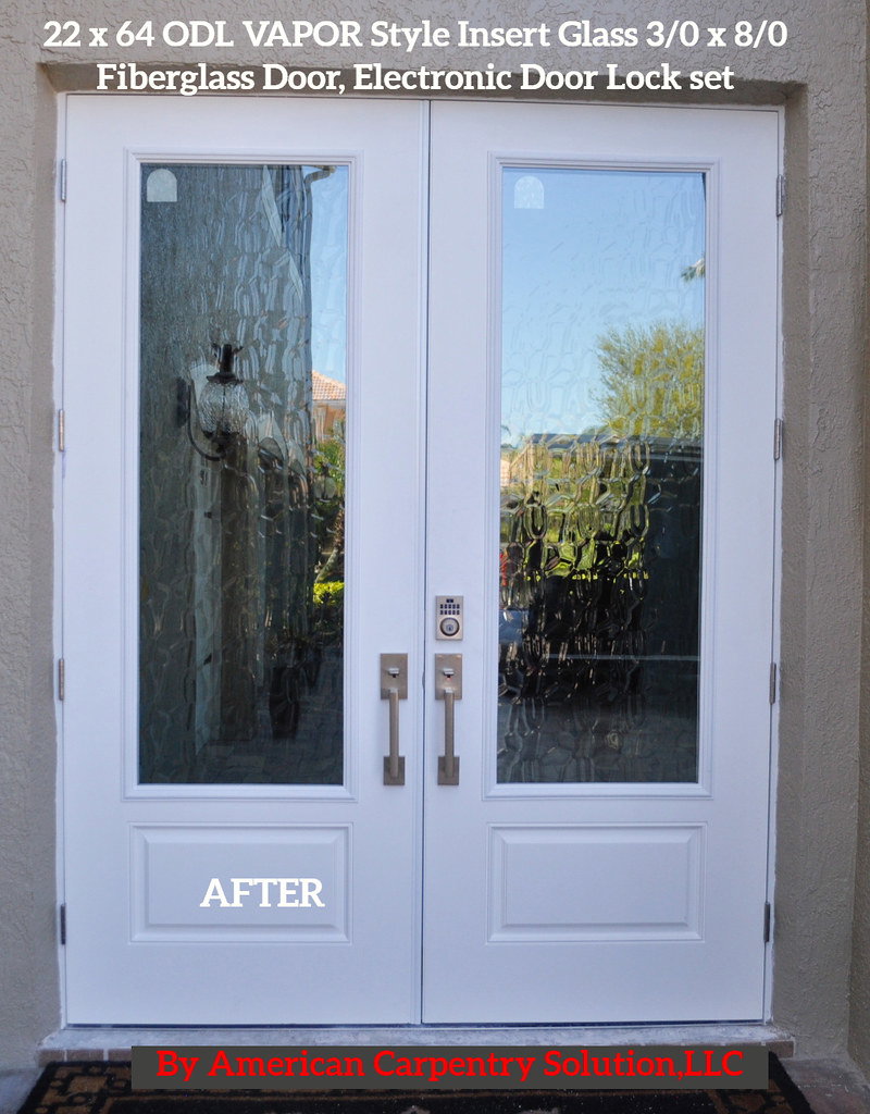 VAPOR STYLE GLASS FRONT DOOR - AMERICAN CARPENTRY SOLUTION, LLC